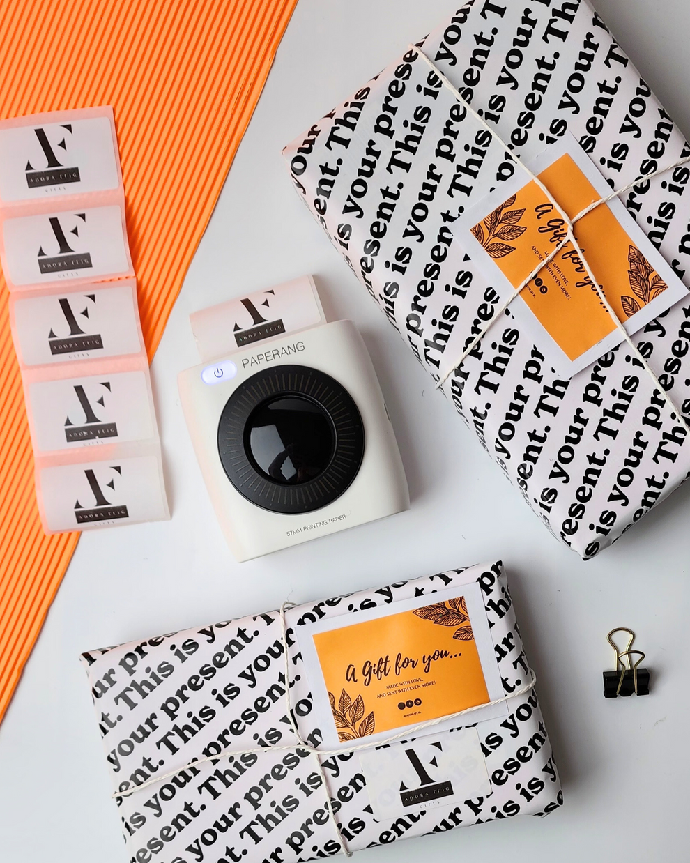 The White Photo Printer + Free Roll 3m Paper Roll – Labelly