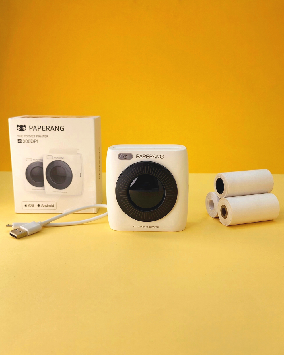 The White Photo Printer + Free Roll 3m Paper Roll – Labelly