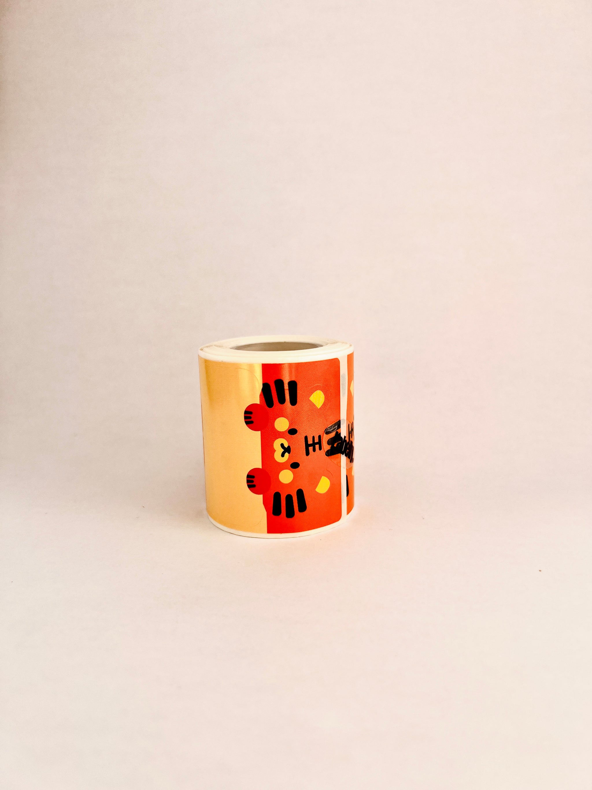 Large Cute Tiger Labels - 120 per roll 🐯 – Labelly