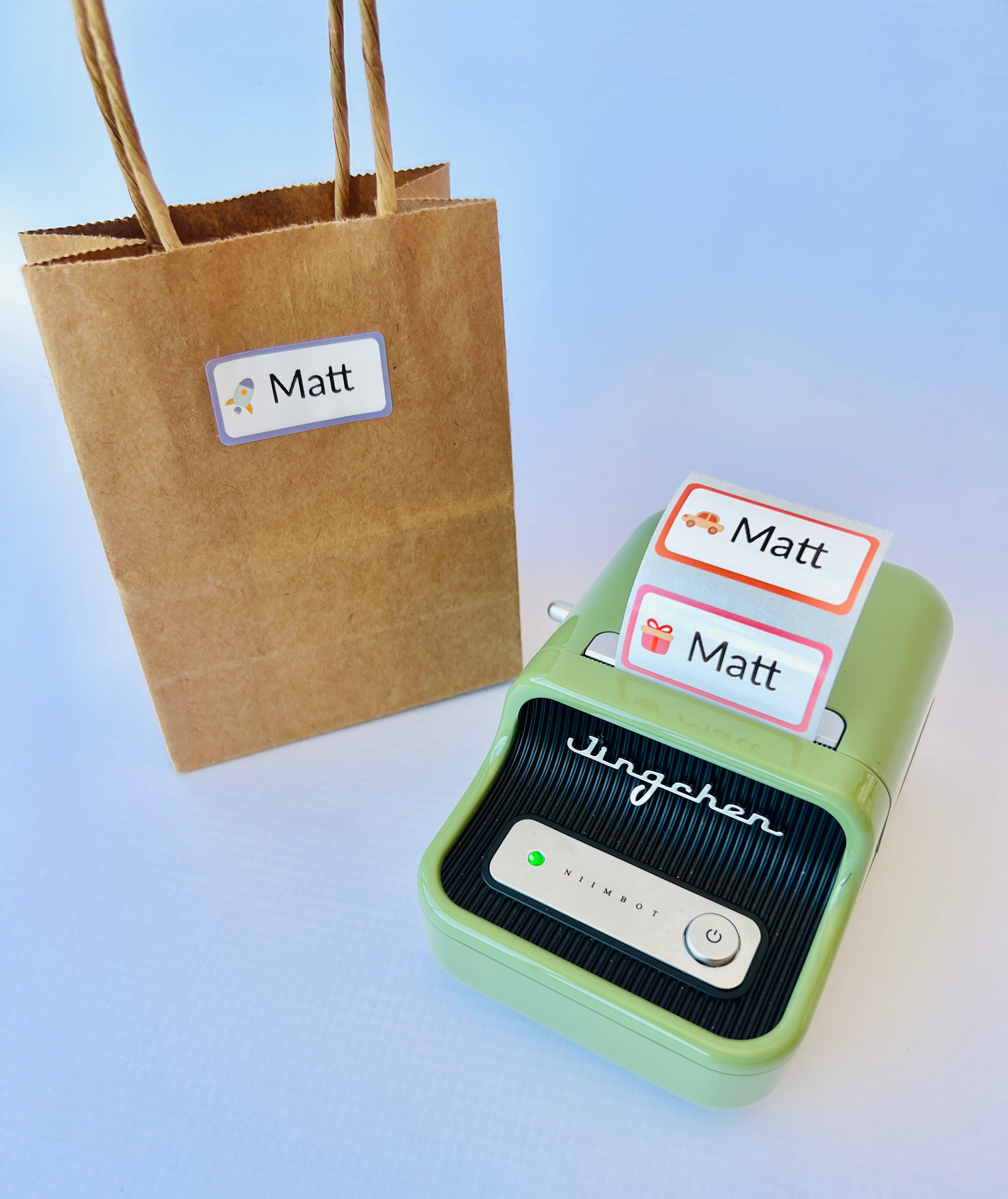 Small Toy Themed Rectangular Labels - 40*20mm 320 per roll 🚀🚗🎁 – Labelly